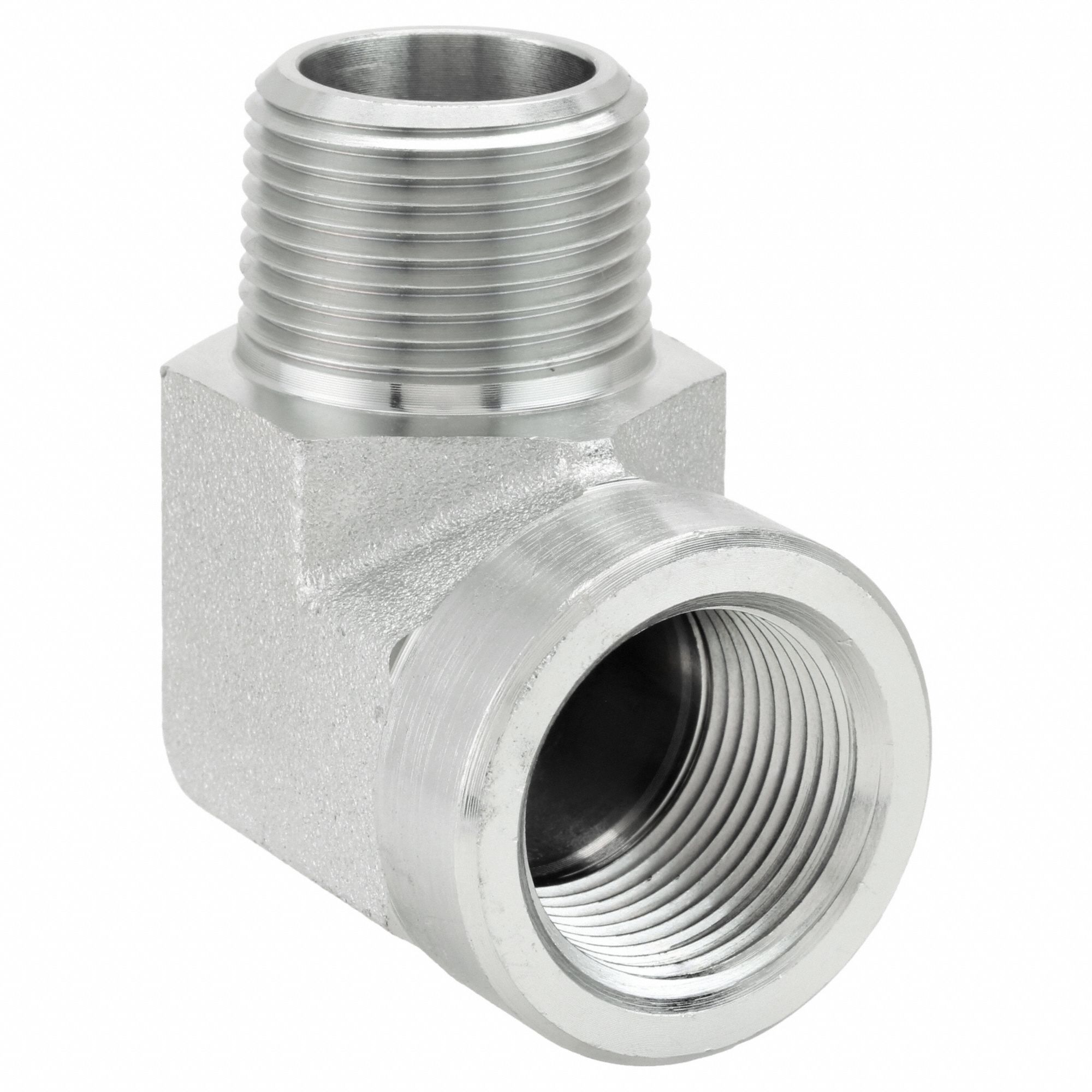 AEROQUIP Adaptador de Manguera Hidráulica, Codo Macho-Hembra de 90° , Macho NPT a Hembra NPT ...