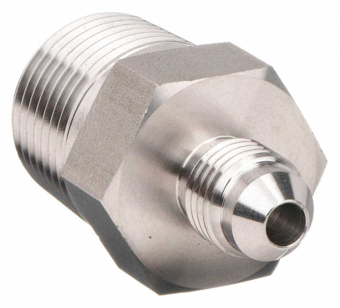 1/2"-14 Thread Size, 1/2 in x 1/4 in Fitting Size, Hydraulic Hose ...