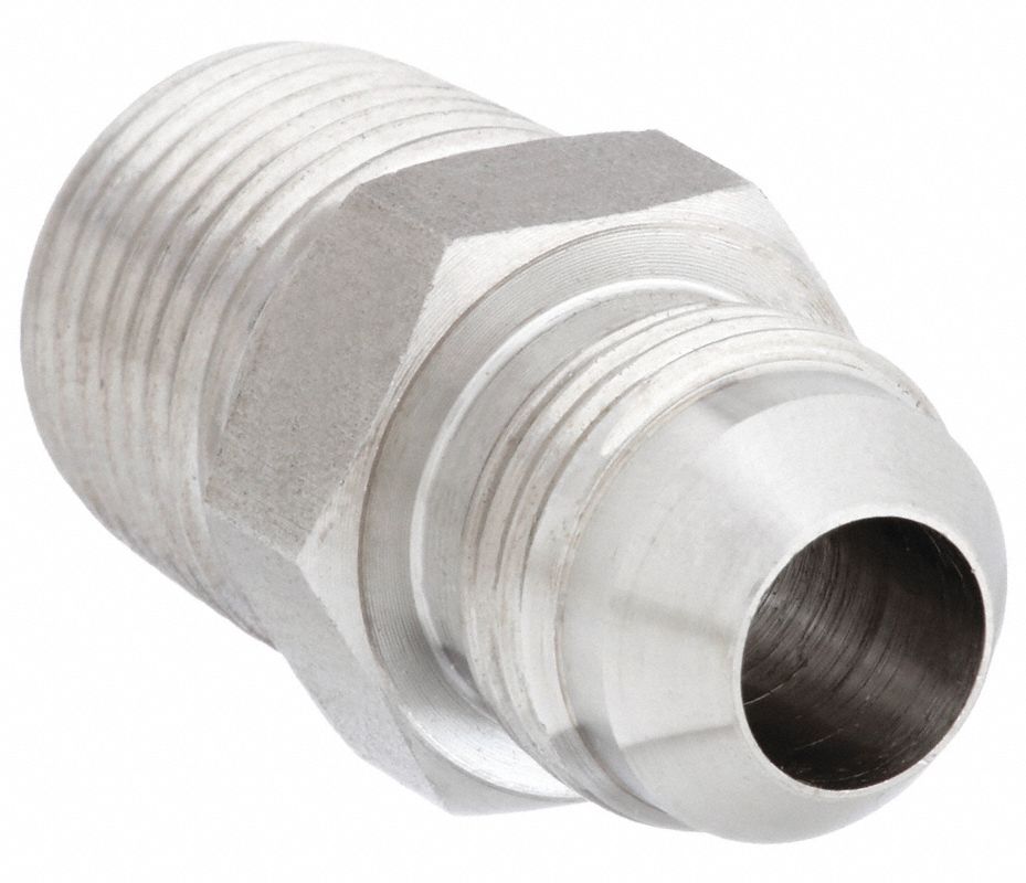APPROVED VENDOR Adaptador de Manguera Hidráulica, Recto, Macho NPT a Macho JIC, Recto ...