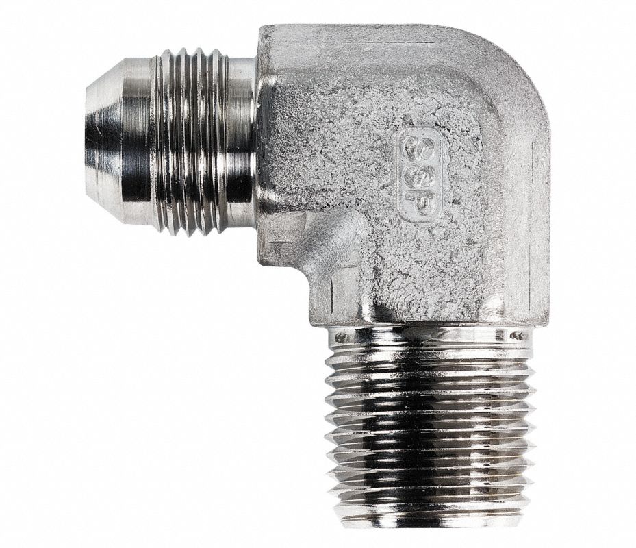 AEROQUIP Adaptador de Manguera Hidráulica, Codo de 90°, Macho NPT a Macho JIC, Codo 90 ...