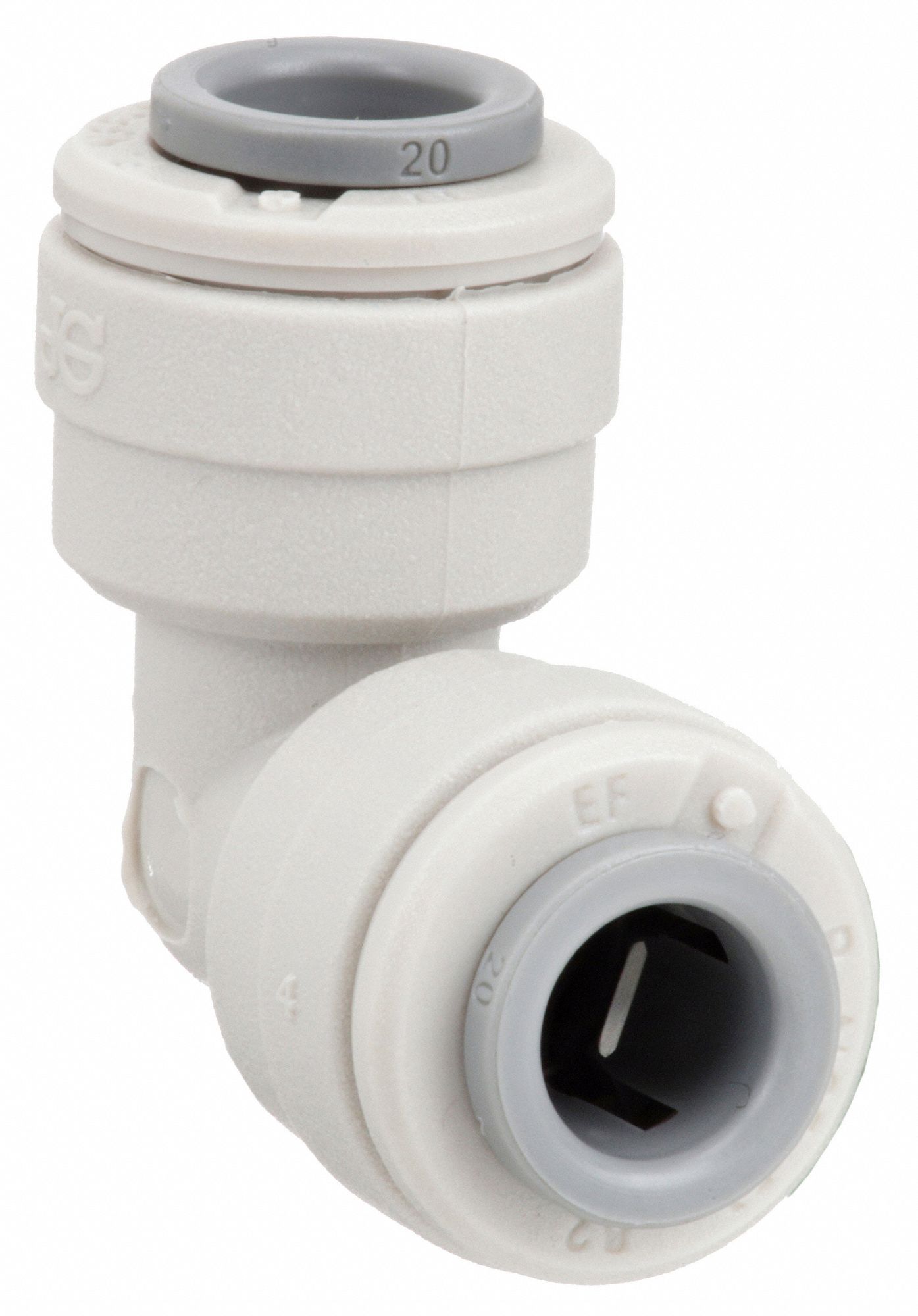 JOHN GUEST, 90° Elbow, 1/4 in OD 1/4 in OD Size, Push-Fit Elbow Fitting ...
