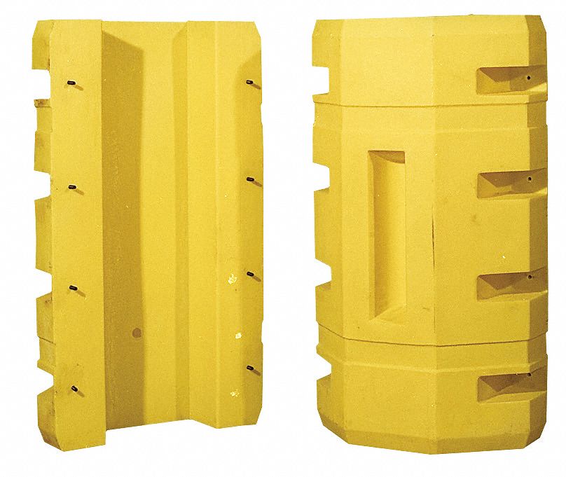 Square, 42 in Overall Ht, Column Protector - 4HPH2|4HPH2 - Grainger