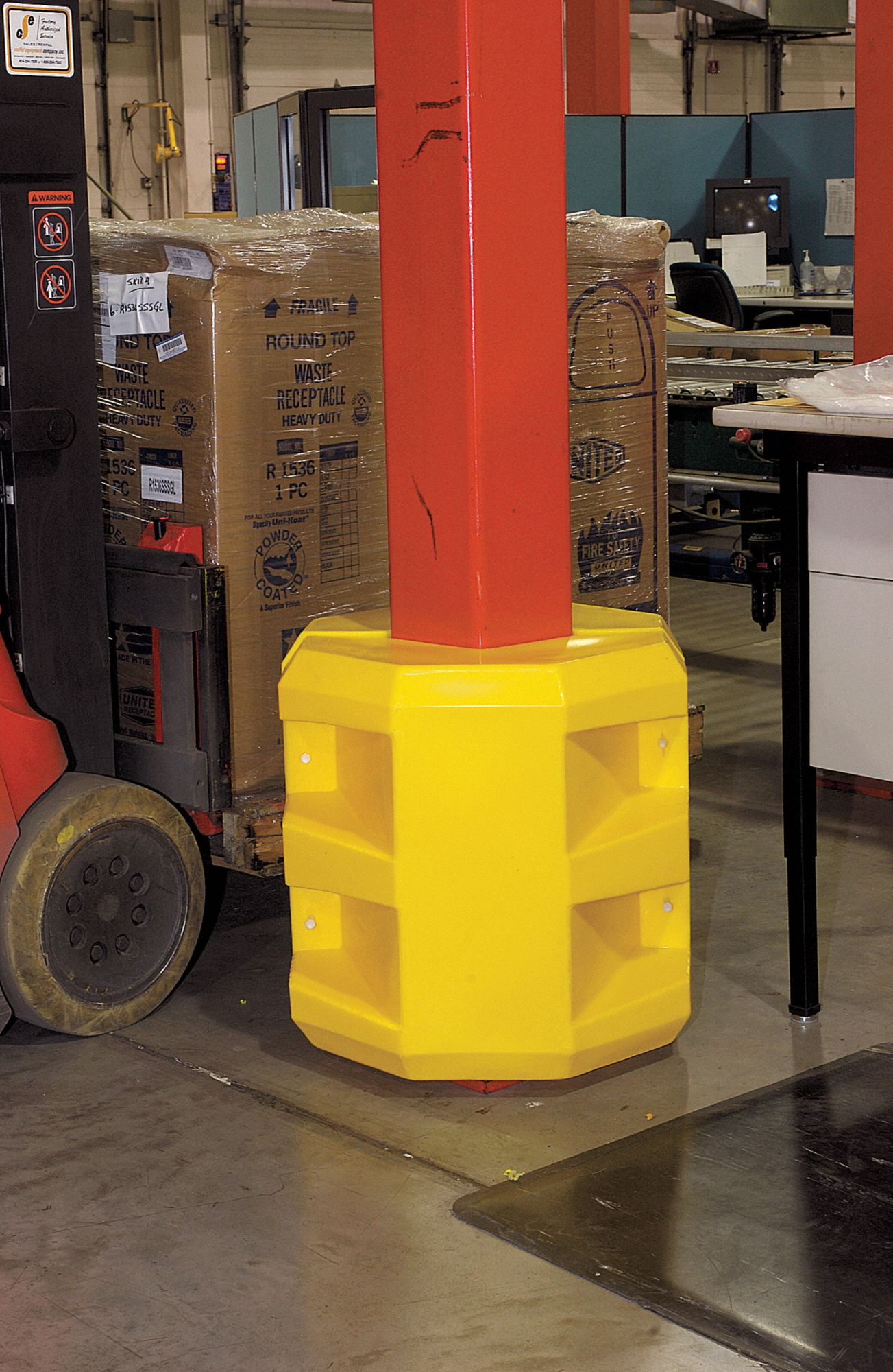 Square, 24 in Overall Ht, Column Protector - 4HPH4|4HPH4 - Grainger