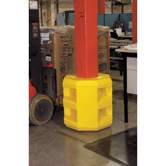 Square, 24 in Overall Ht, Column Protector - 4HPH4|4HPH4 - Grainger