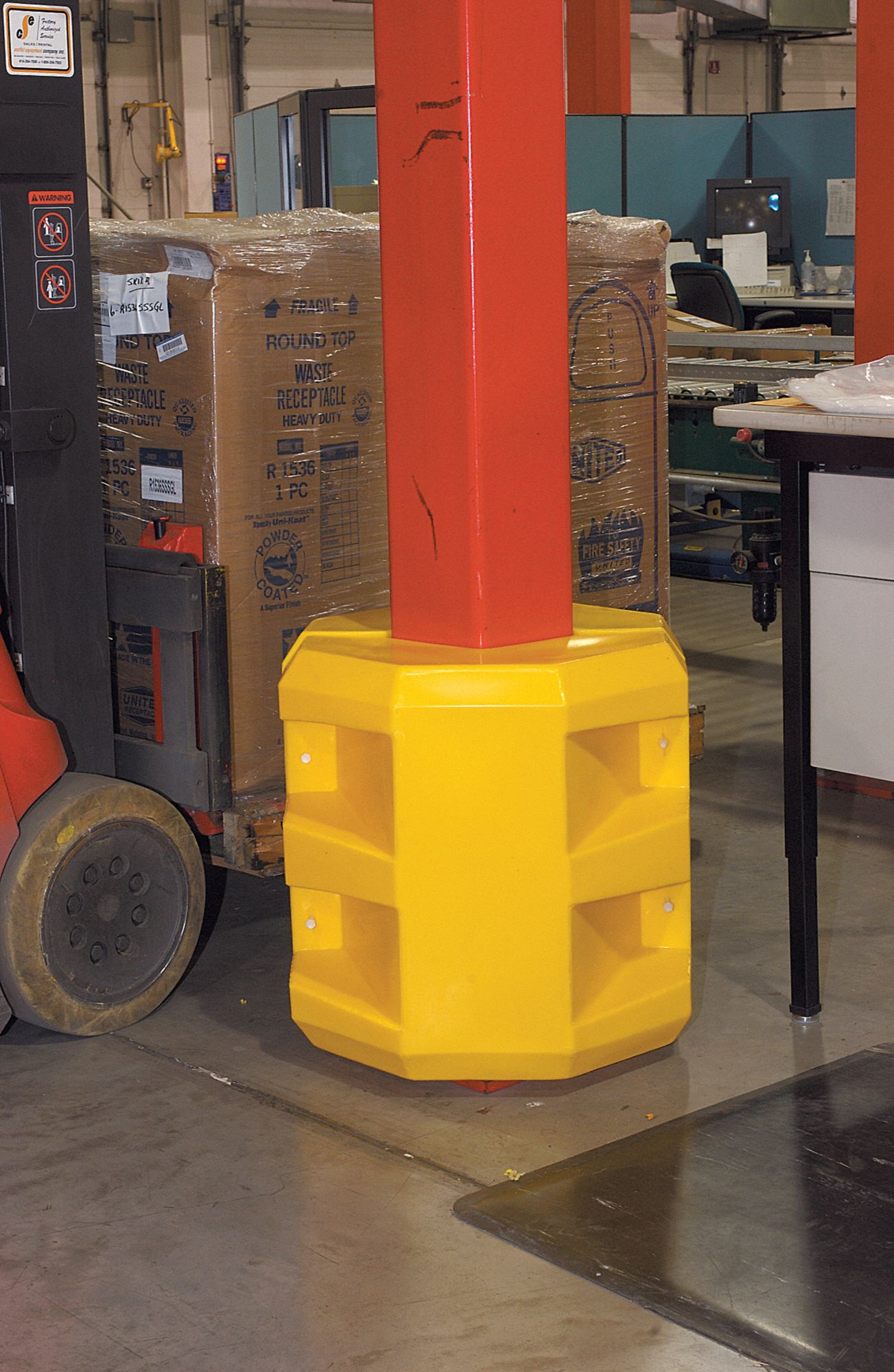 Square, 24 in Overall Ht, Column Protector - 4HPH6|4HPH6 - Grainger