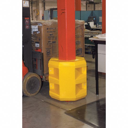 Square, 24 in Overall Ht, Column Protector - 4HPH6|4HPH6 - Grainger