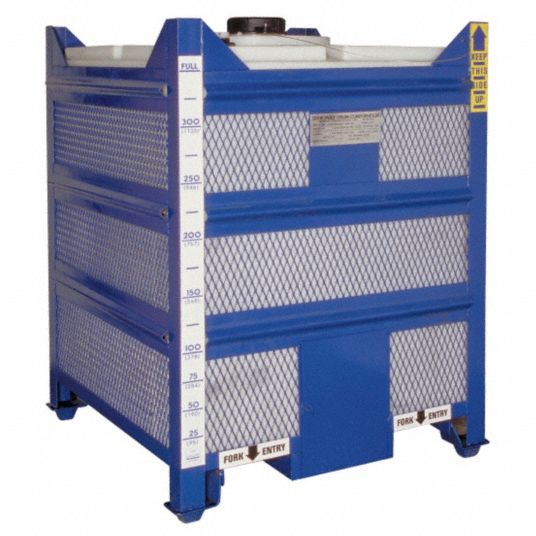 IBC Tank,45x45x68 In,450 gal.,Blue - Grainger