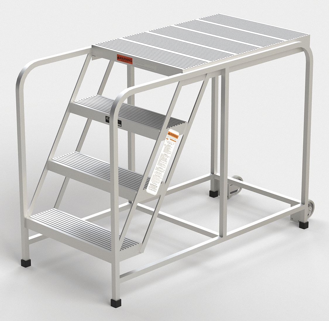 GRAINGER APPROVED Rolling Work Platform, Aluminum, Single Access ...