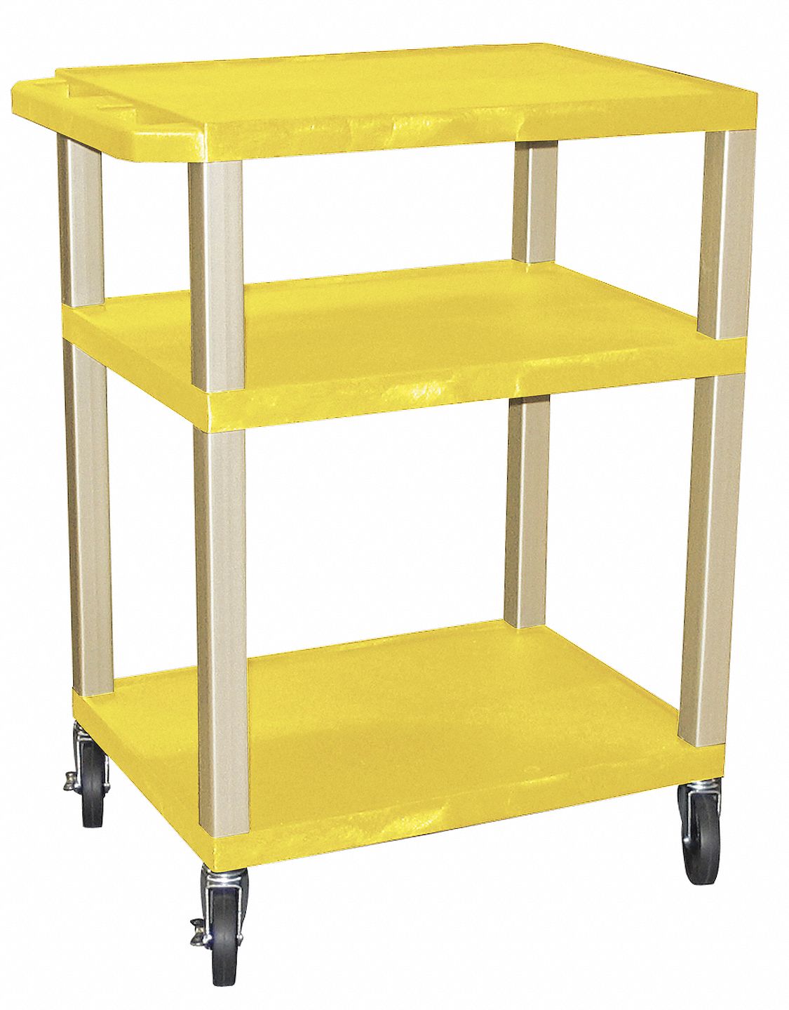 Utility Cart, 300 lb Load Capacity, Number of Shelves 3, 24 in x 18 in ...