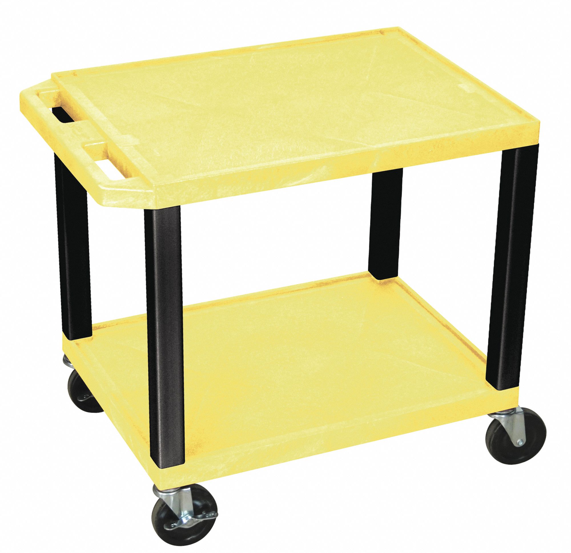 Utility Cart, 300 lb Load Capacity, Number of Shelves 2, 24 in x 18 in ...