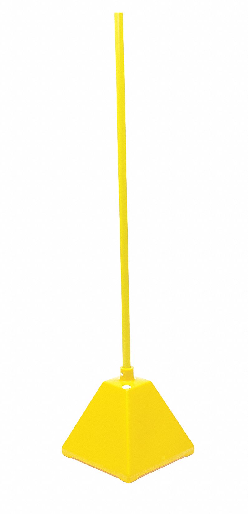 IDEAL SHIELD Sign Base with Post: 30 lb Base Wt, 22 in Sign Base Lg, 22 ...