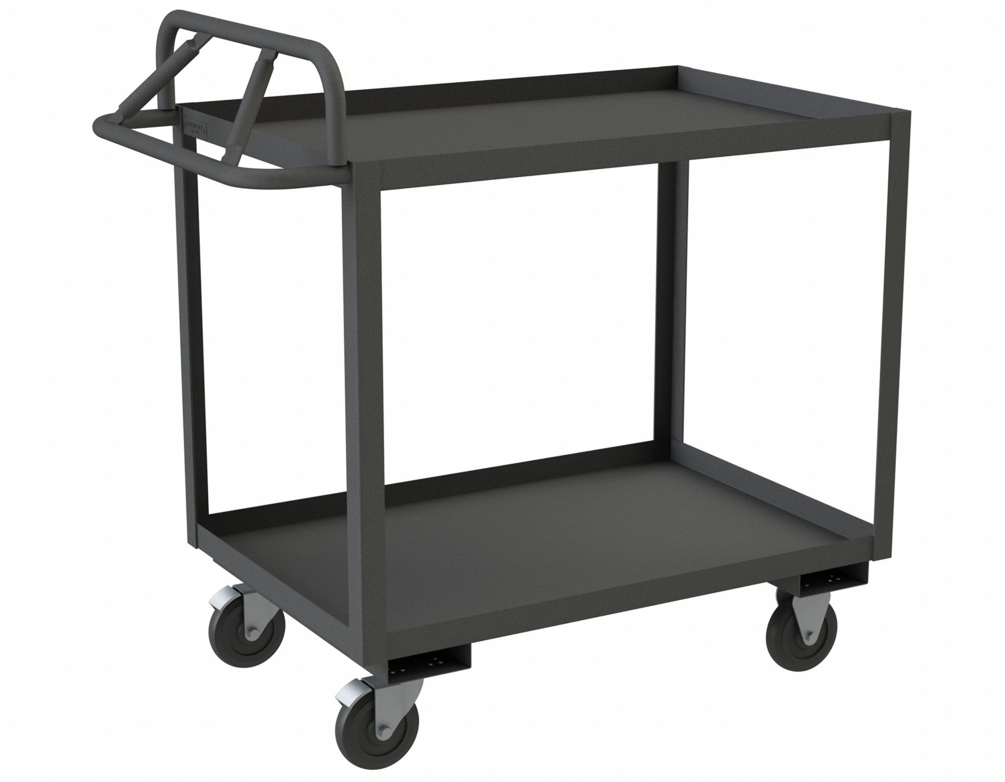 1,400 lb Load Capacity, 36 in x 24 in, Utility Cart with Lipped Metal ...