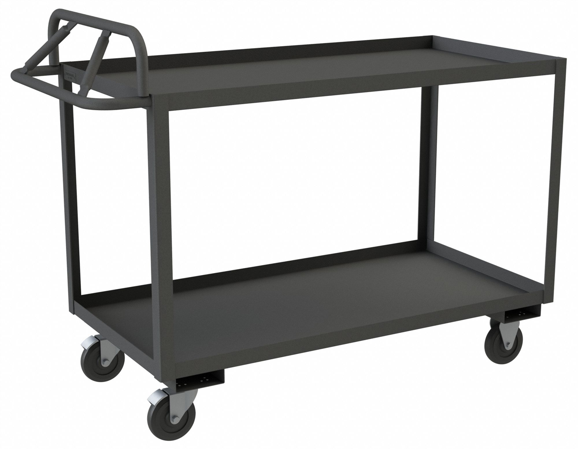 1,400 lb Load Capacity, 48 in x 24 in, Utility Cart with Lipped Metal ...