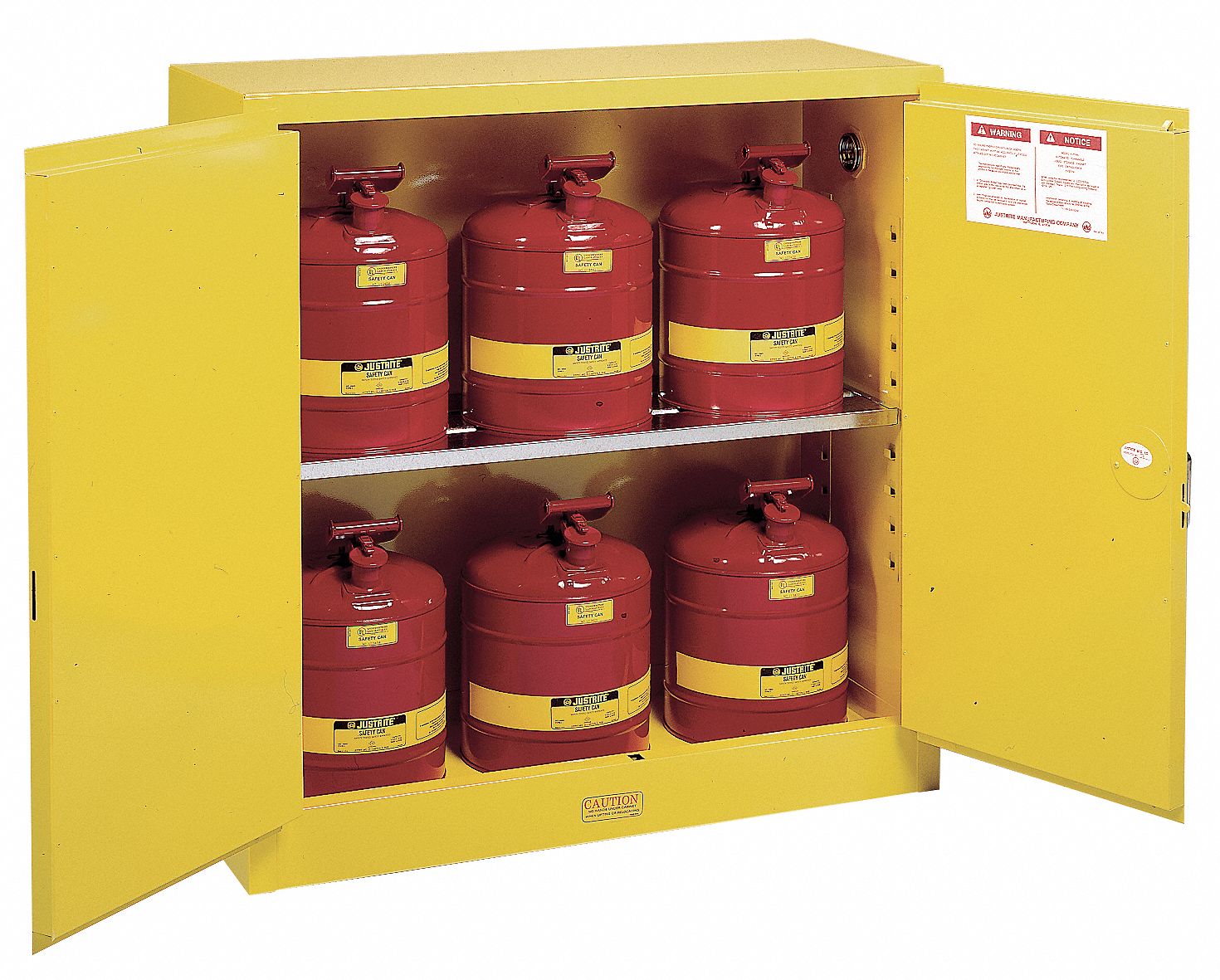 JUSTRITE 45 gal Flammable Cabinet, Self-Closing Safety Cabinet Door ... JUSTRITE 45 gal Flammable Cabinet, Self-Closing Safety Cabinet Door ...