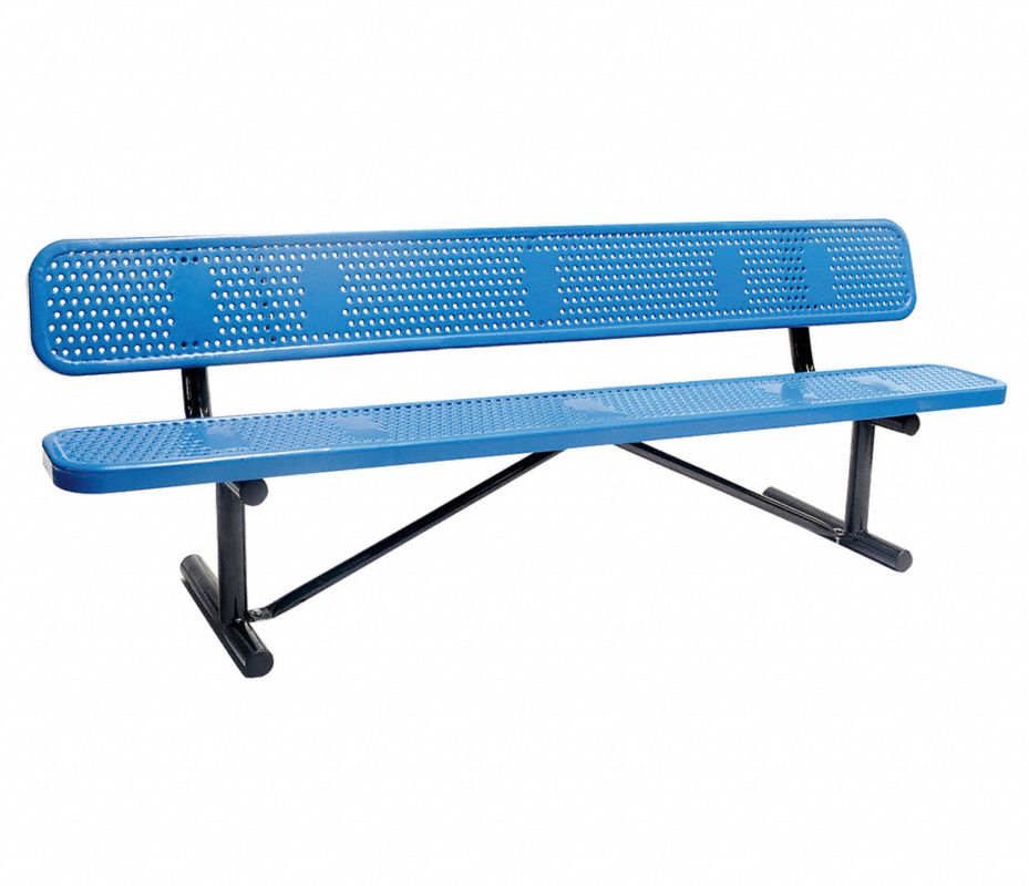 APPROVED VENDOR Banca para Exterior,96" L,31" Alt,Azul - 4HUU4 | 4HUU4 ...