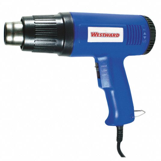 WESTWARD Heat Gun: Pistol-Grip, Surface Temp Control, 120V AC, Two ...