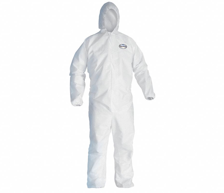 KIMBERLY-CLARK Overol Desechable Kleenguard ® A40 Blanco Talla 3XG ...