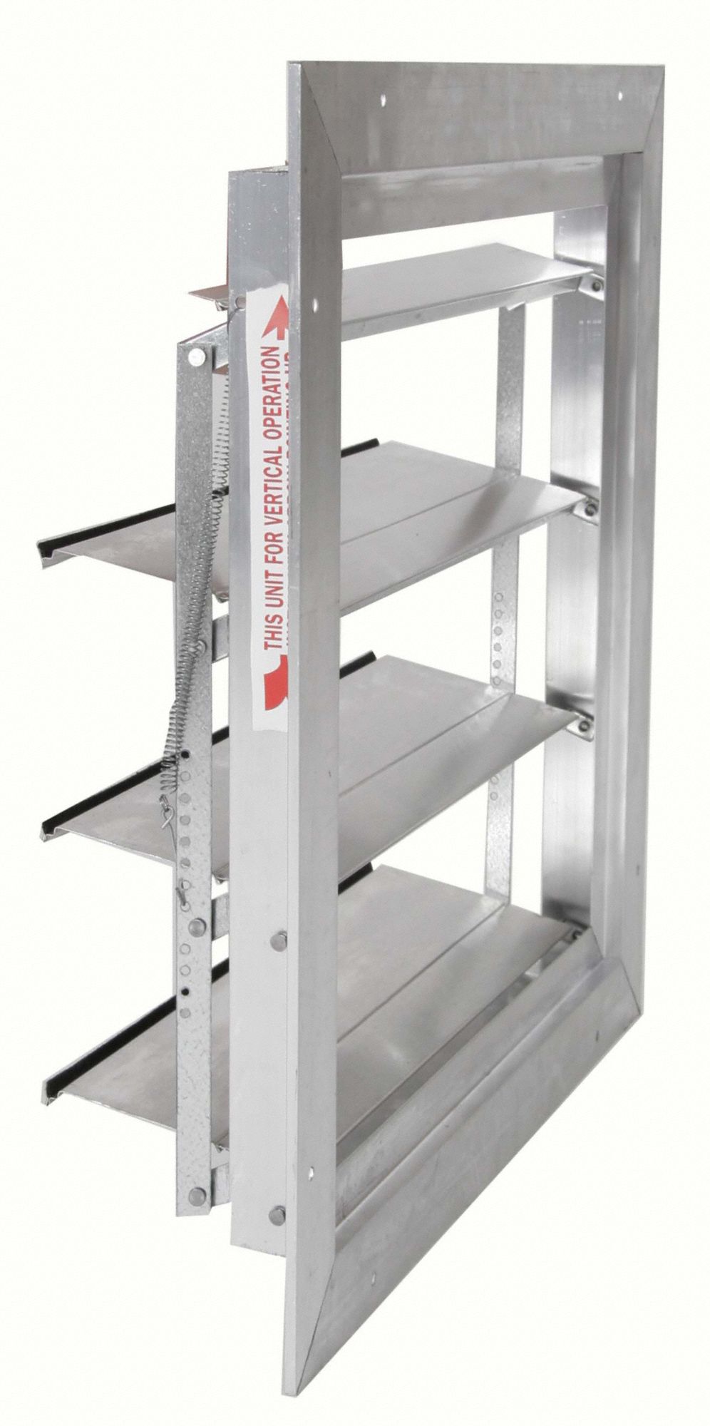 DAYTON Backdraft Damper, Wall Mount, Supply, 8 x 8 Damper Size (In ...