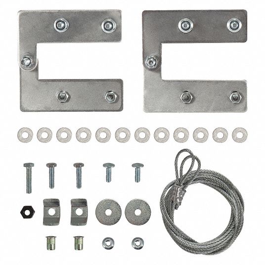 DAYTON Hinge Kit: 30 in Square Base, For Roof Mount Mount - 4HX79|4HX79 ...