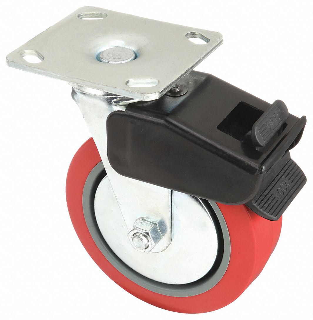 Swivel, Polyurethane, Plate Caster - 4HXK3|4HXK3 - Grainger
