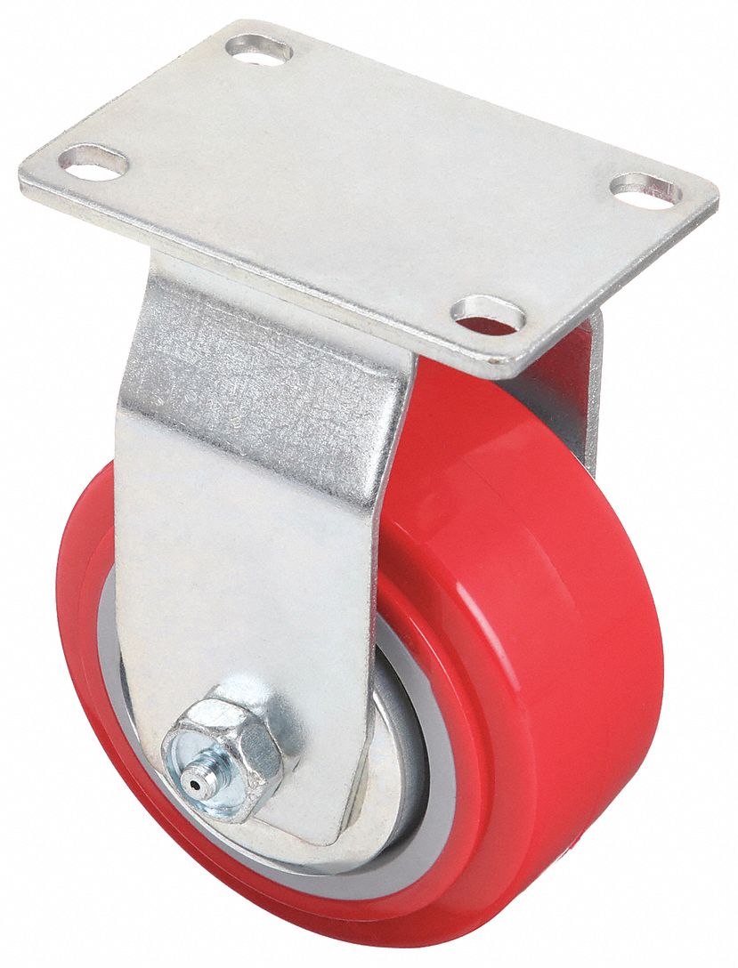 Rigid, Polyurethane, Plate Caster - 4HXJ1|4HXJ1 - Grainger
