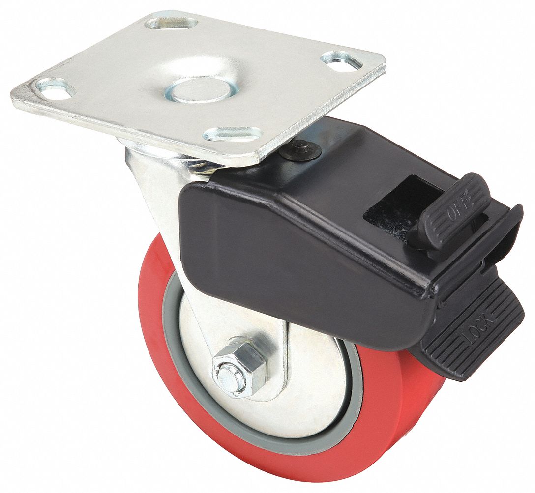 Swivel, Polyurethane, Plate Caster - 4HXJ4|4HXJ4 - Grainger