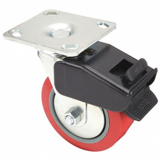 Swivel, Polyurethane, Plate Caster - 4HXJ4|4HXJ4 - Grainger