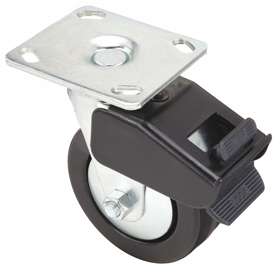 Standard Plate Caster, Swivel, Phenolic, 650 lb, 5 in Wheel Dia. - Grainger