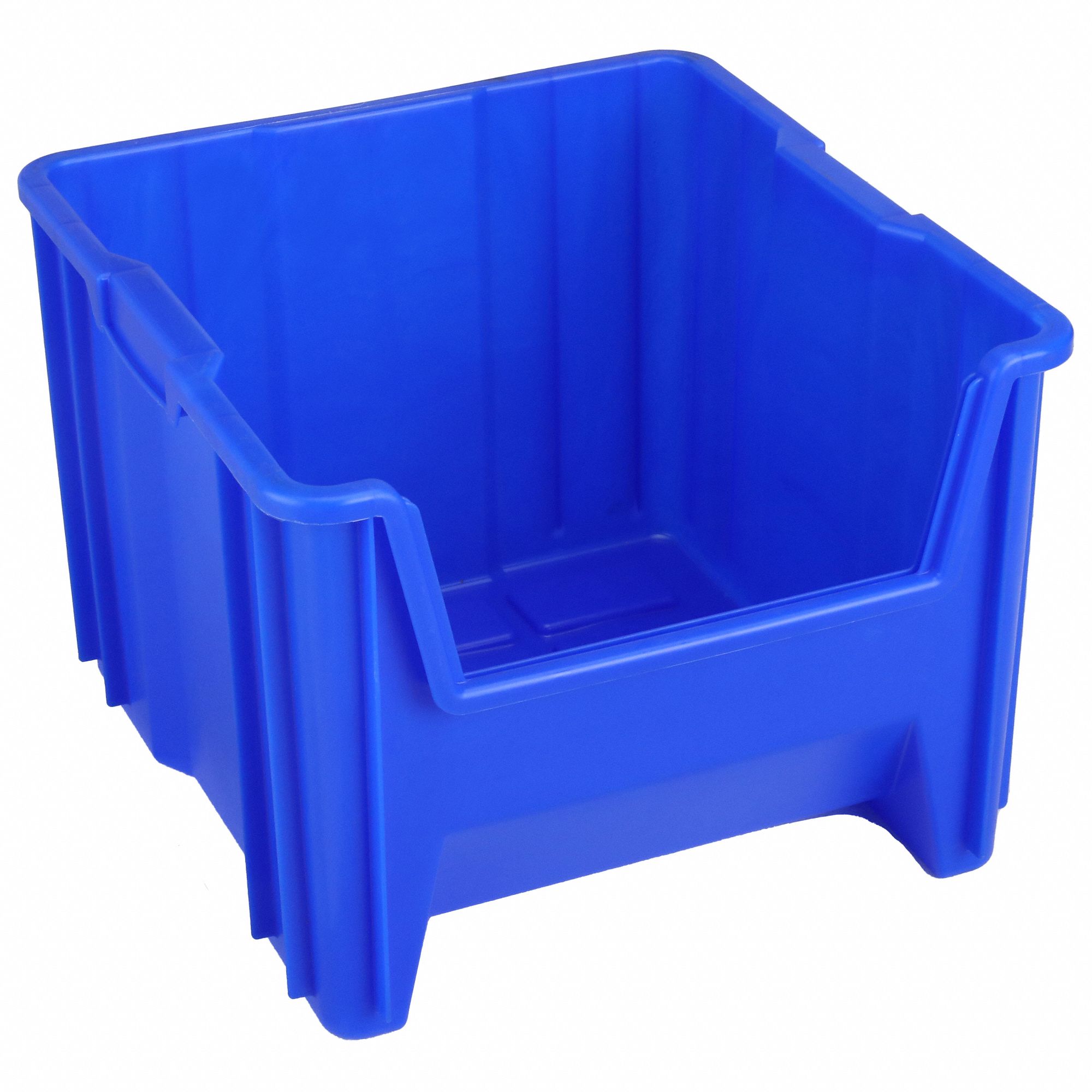 AKRO-MILS, 16 1/2 in x 17 1/2 in x 12 1/2 in, Blue, Stacking Bin ...
