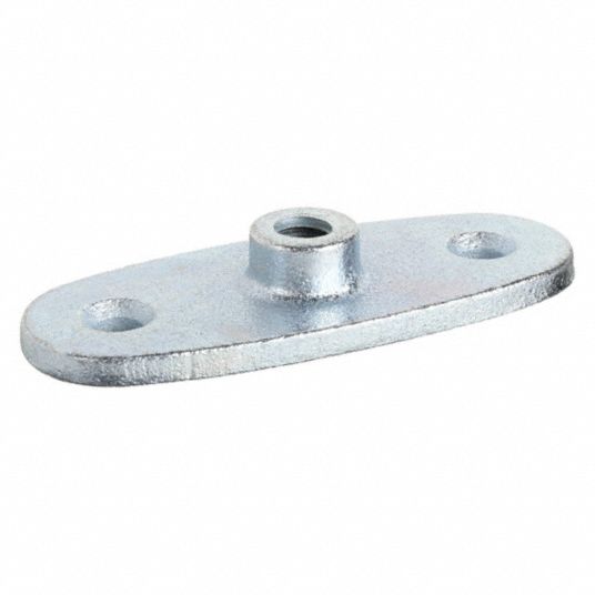 Galvanized Steel, For 3/8 in Threaded Rod, Rod Hanger Plate - 4HYK9 ...