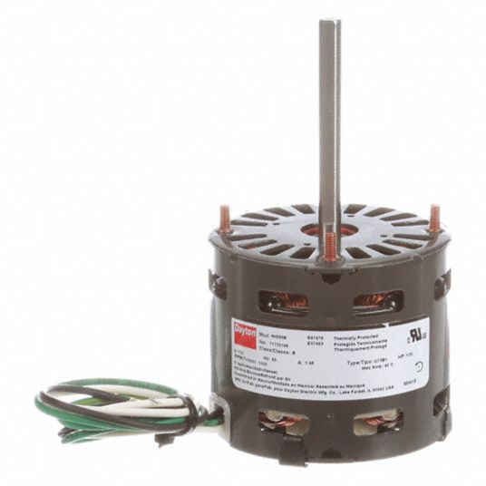 DAYTON, Open Air-Over, 1/25 HP, Direct Drive Blower Motor - 4HZ66 ...