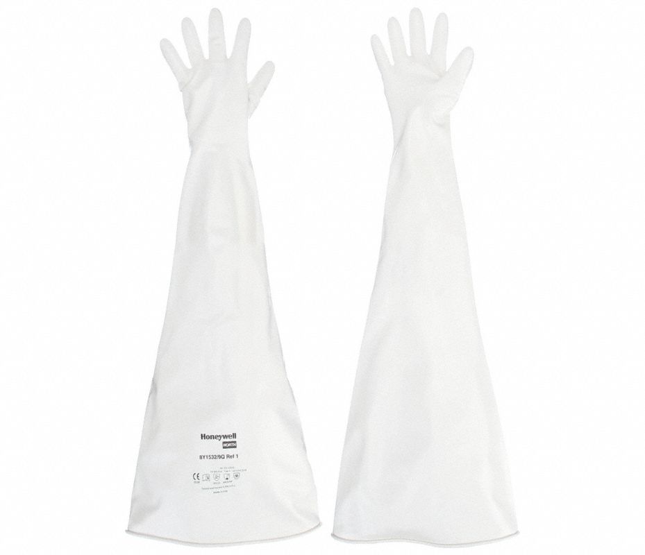 HONEYWELL NORTH Guantes para Cabinas Secas , 9-3/4 , Bco , PR - 4JD33 ...