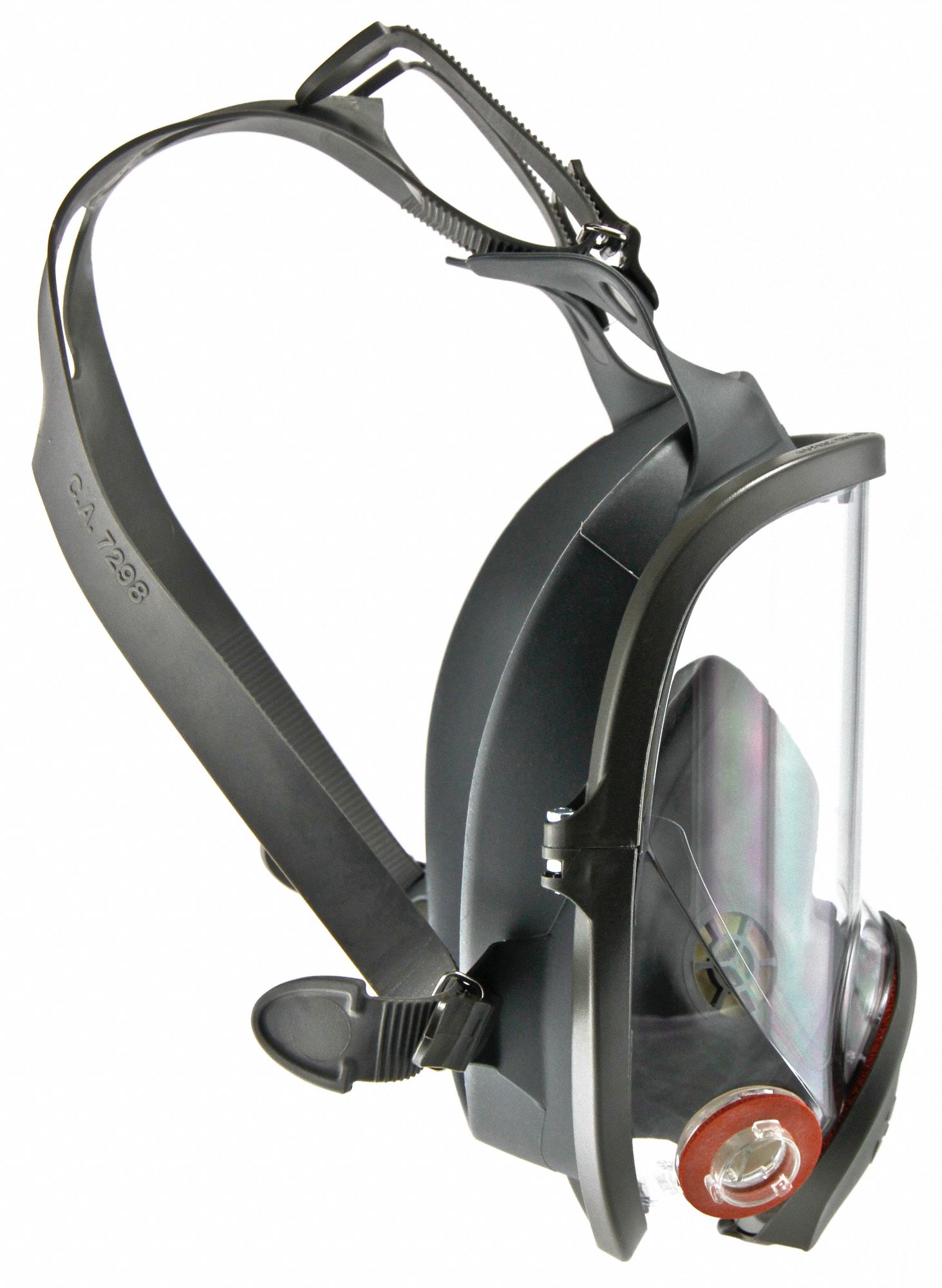 3M Full Face Respirator: Silicone/Thermoplastic Elastomer, Bayonet, M ...