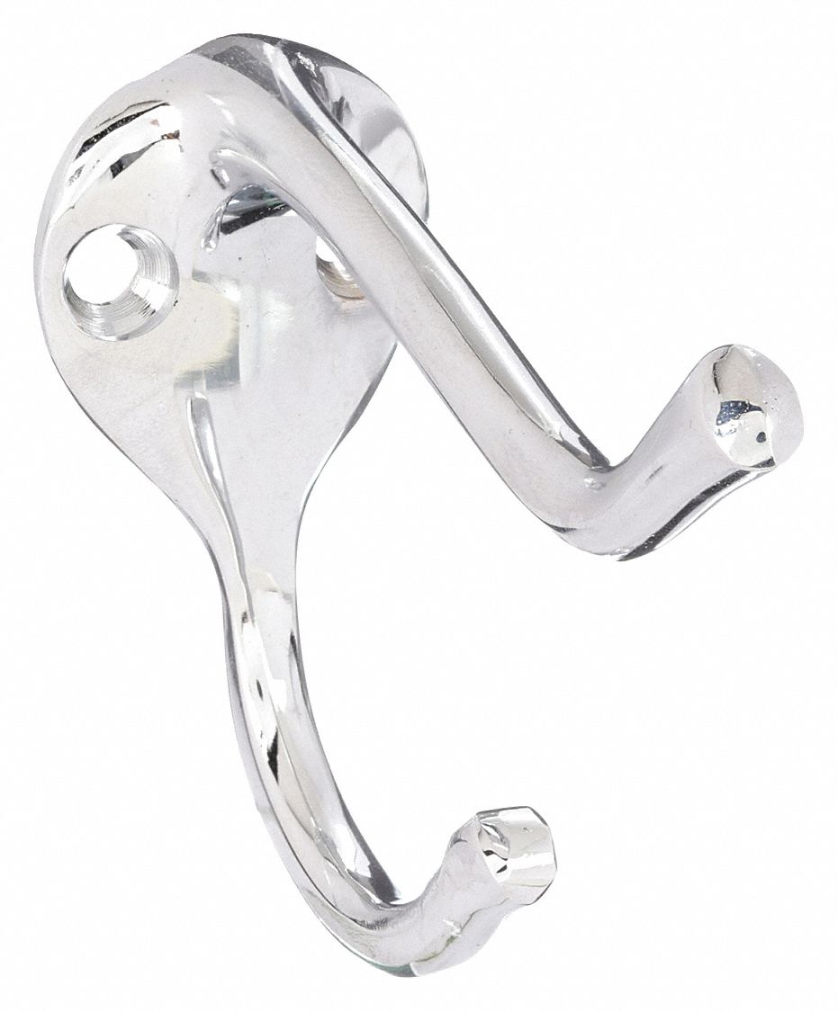 1 Points per Hook, Gold, Wardrobe Hook - 4JG65|4JG65 - Grainger