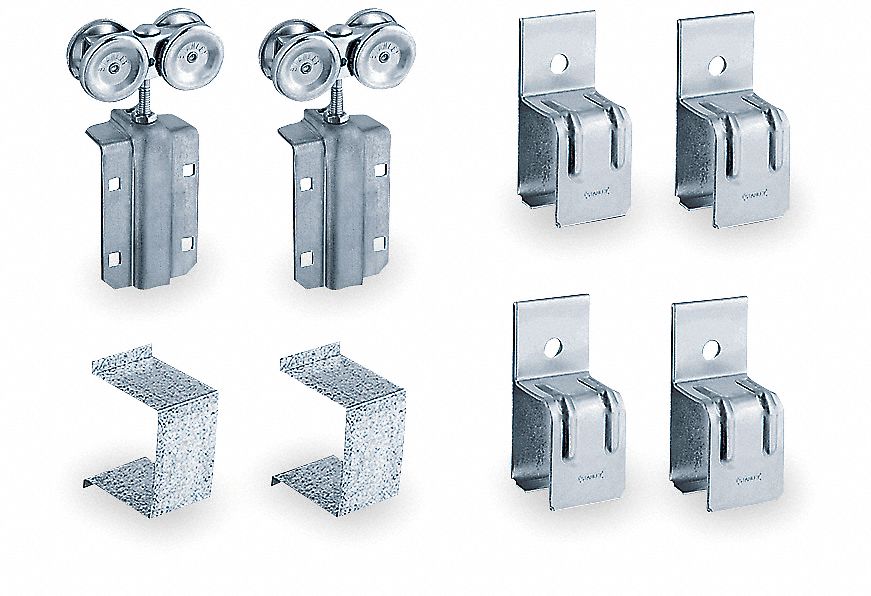 XY Box Track Hanger, US2C-Bright Zinc- SET - Grainger