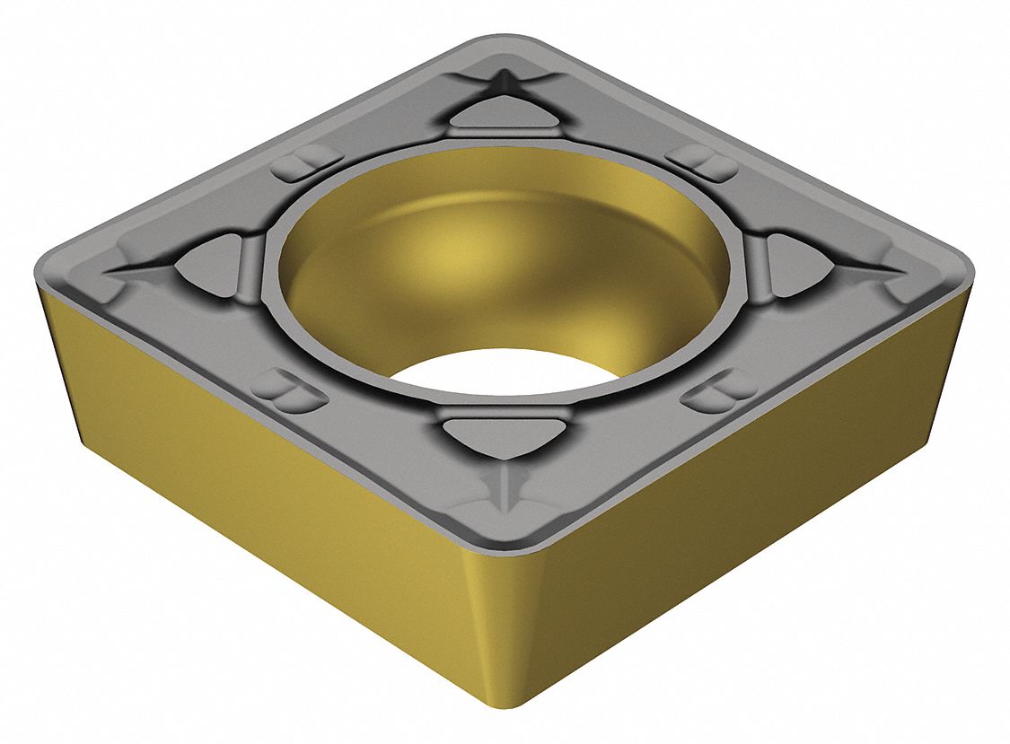 SANDVIK COROMANT, 0.375 in Inscribed Circle, Neutral, Turning Insert ...