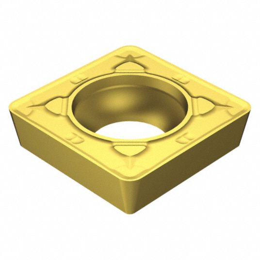 SANDVIK COROMANT, 0.375 in Inscribed Circle, Neutral, Turning Insert ...