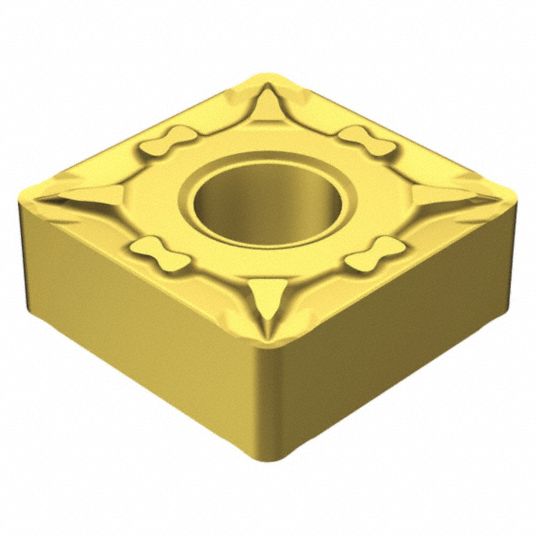 SANDVIK COROMANT, 0.500 in Inscribed Circle, Neutral, Turning Insert ...