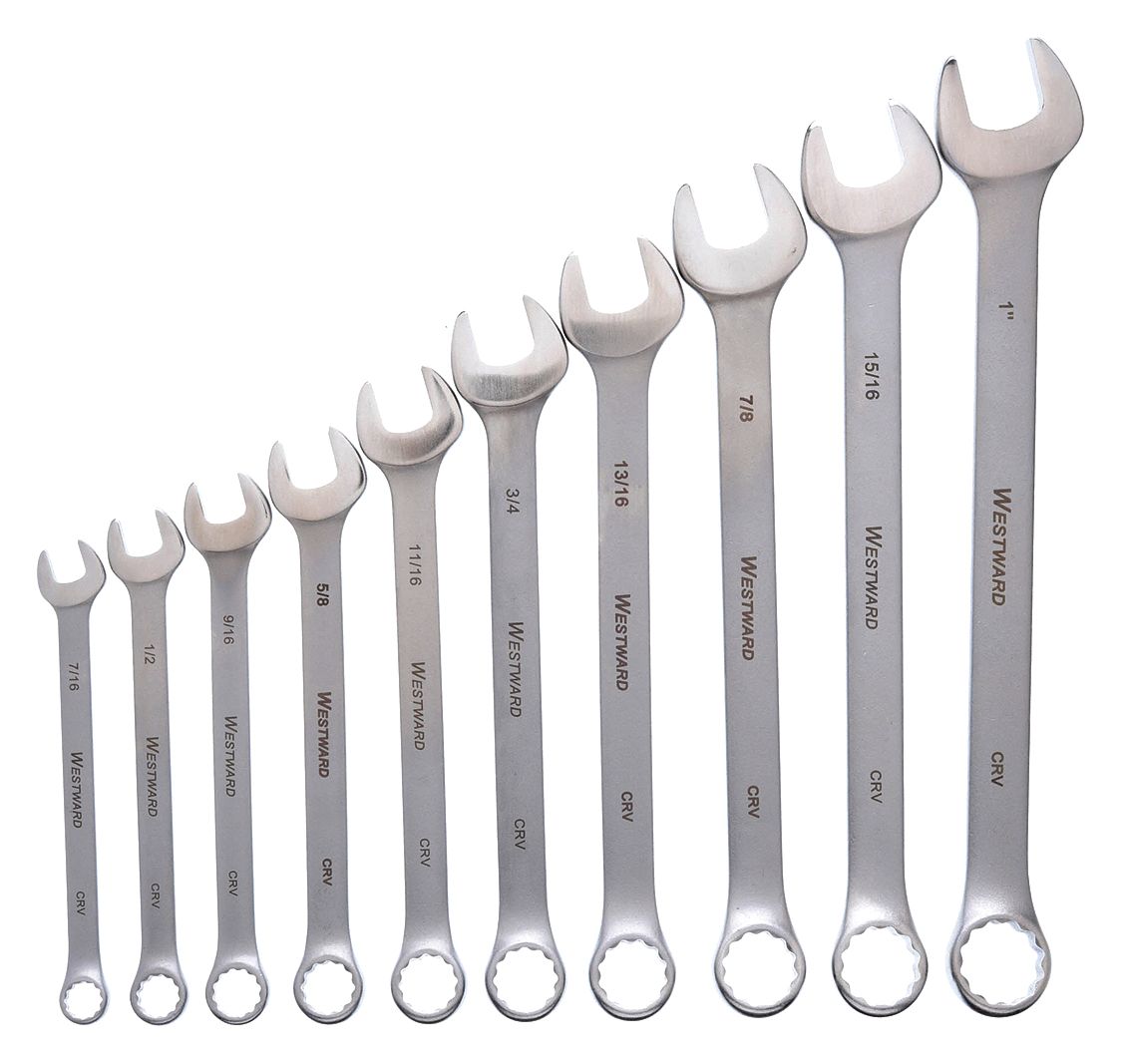 Combination Wrench Set, Satin - Grainger