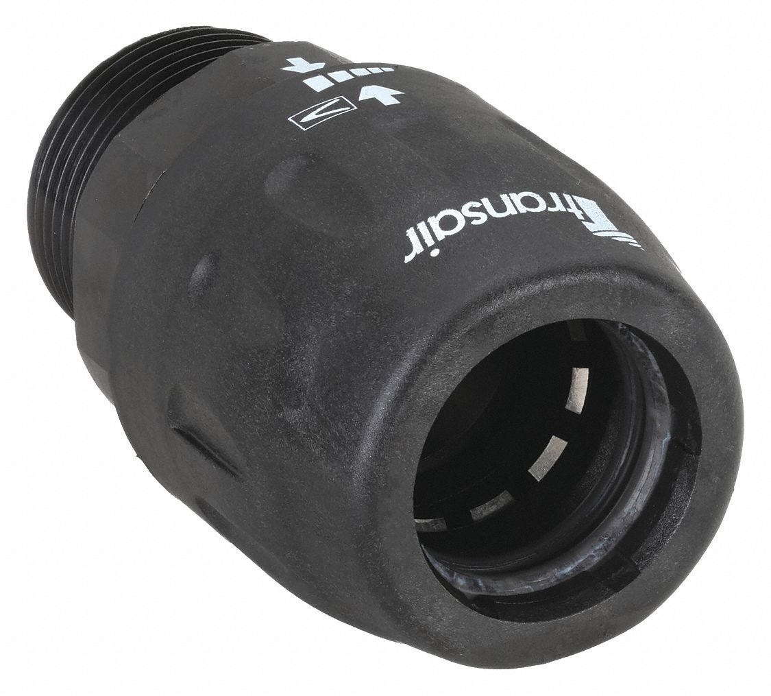 TRANSAIR, 1 in OD x 1 in Pipe Size, Push-to-Connect x MNPT, Push-Fit ...