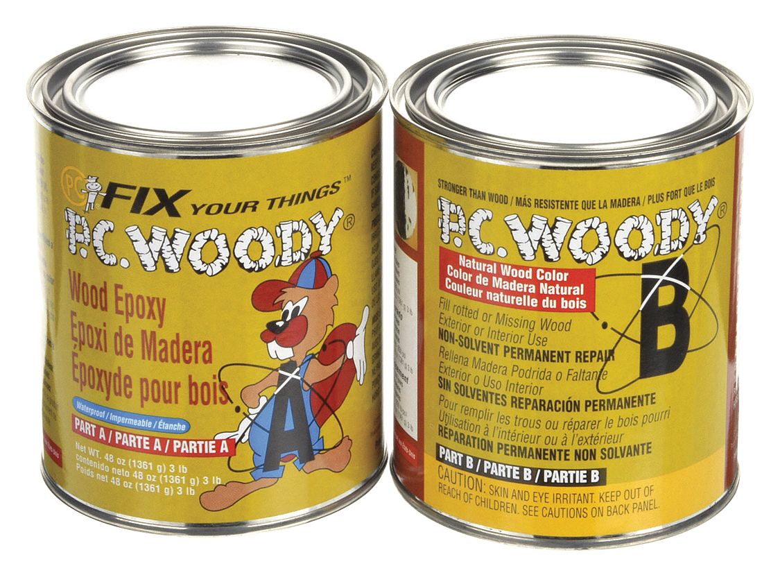 PC PRODUCTS Adhesivo Epóxico 48 oz., Color Tostado, Vida de Trabajo: 40 ...