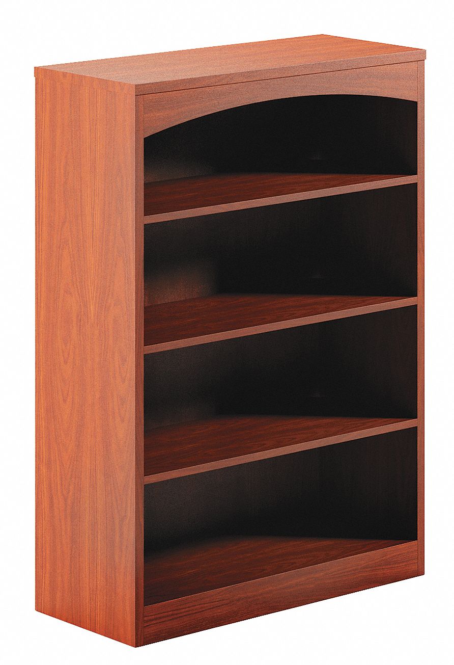 4-Shelf Bookcase,Cherry - Grainger