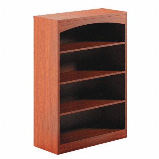 4-Shelf Bookcase,Cherry - Grainger
