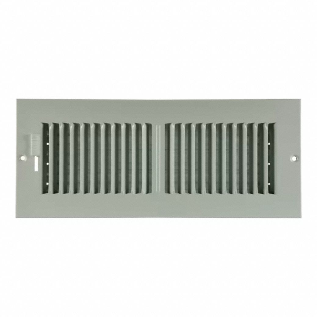 Ceiling or Wall, 5 1/4 in H, Sidewall/Ceiling Register - 4JRN7|4JRN7 ...