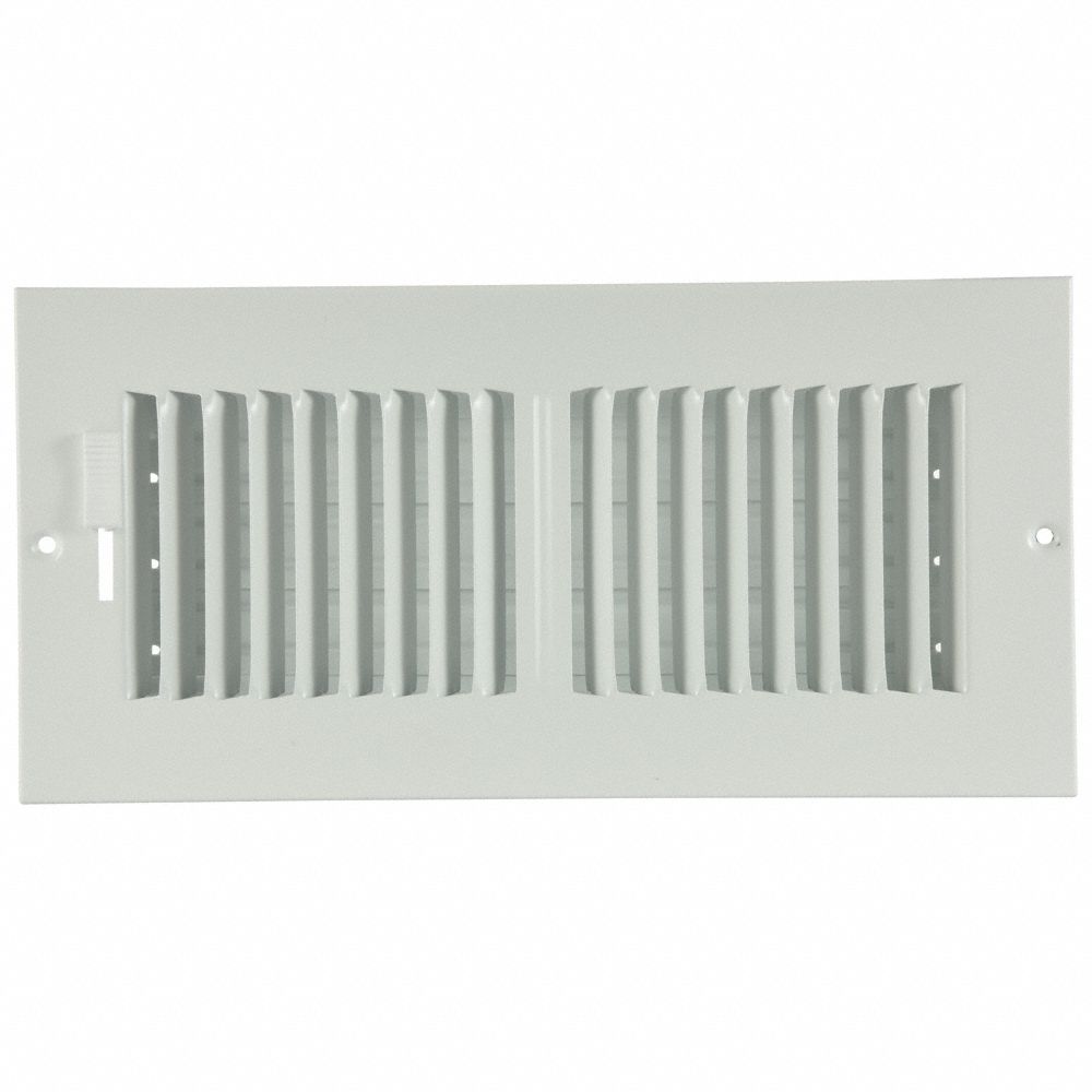 Ceiling or Wall, 5 3/4 in H, Sidewall/Ceiling Register - 4JRN9|4JRN9 ...