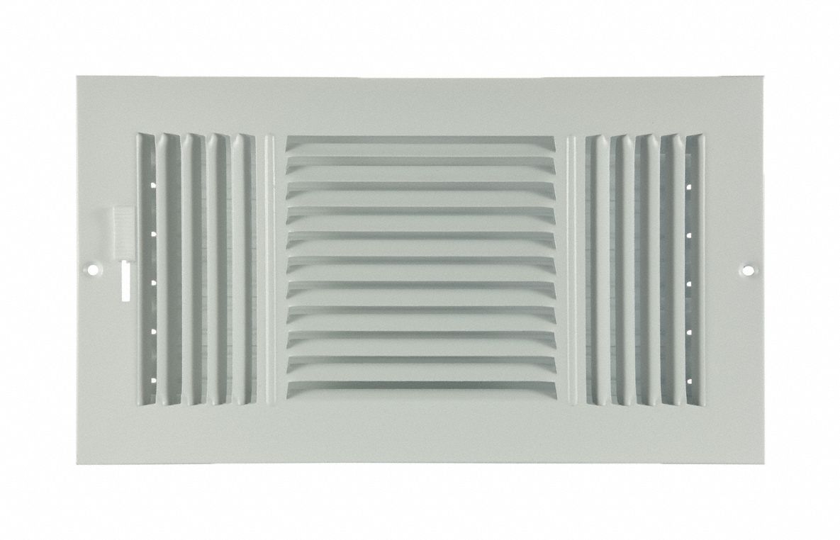 Ceiling or Wall, 7 3/4 in H, Sidewall/Ceiling Register - 4JRR1|4JRR1 ...