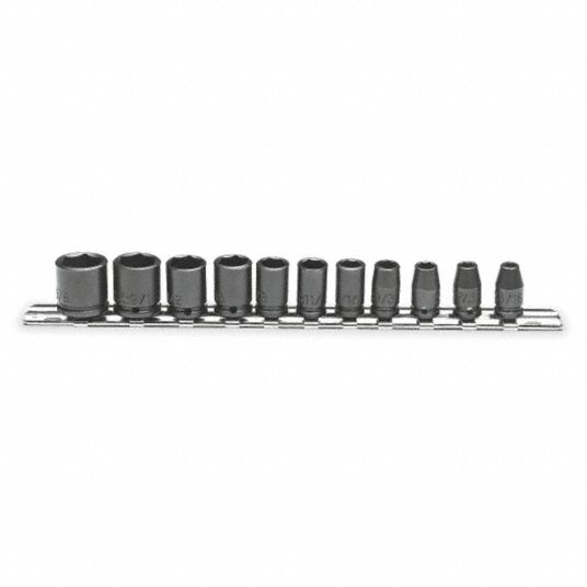 PROTO, 1/4 in Drive Size, Small Set (0-50 pieces) Set Size, Impact ...