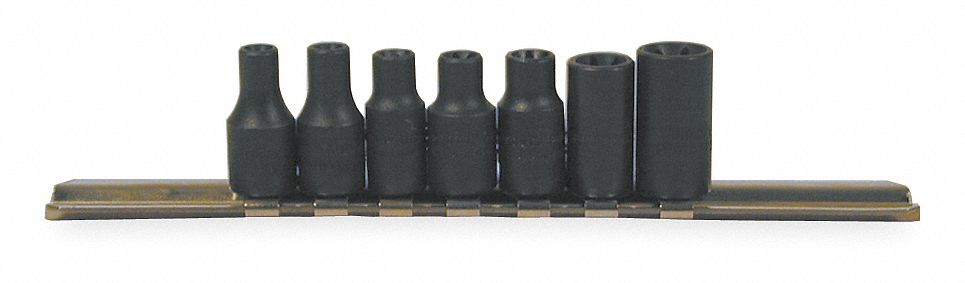 PROTO SOCKET SET IMPACT TORX 1/4DR 7PCE - Impact Socket Sets - PRT69132 ...