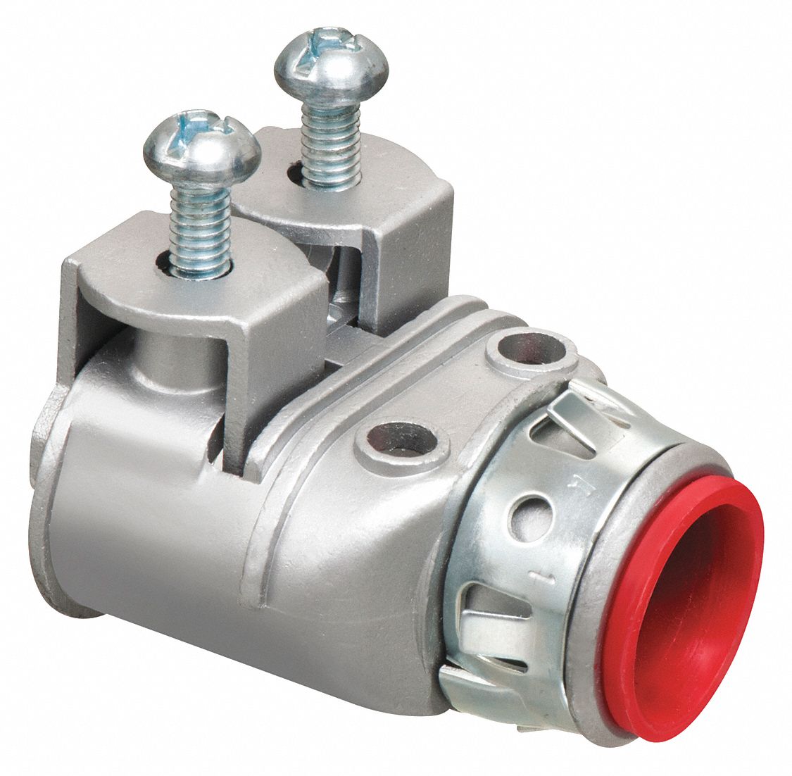 ARLINGTON Straight Duplex Box Connector: Zinc, 3/8 in Trade Size, Clip ...