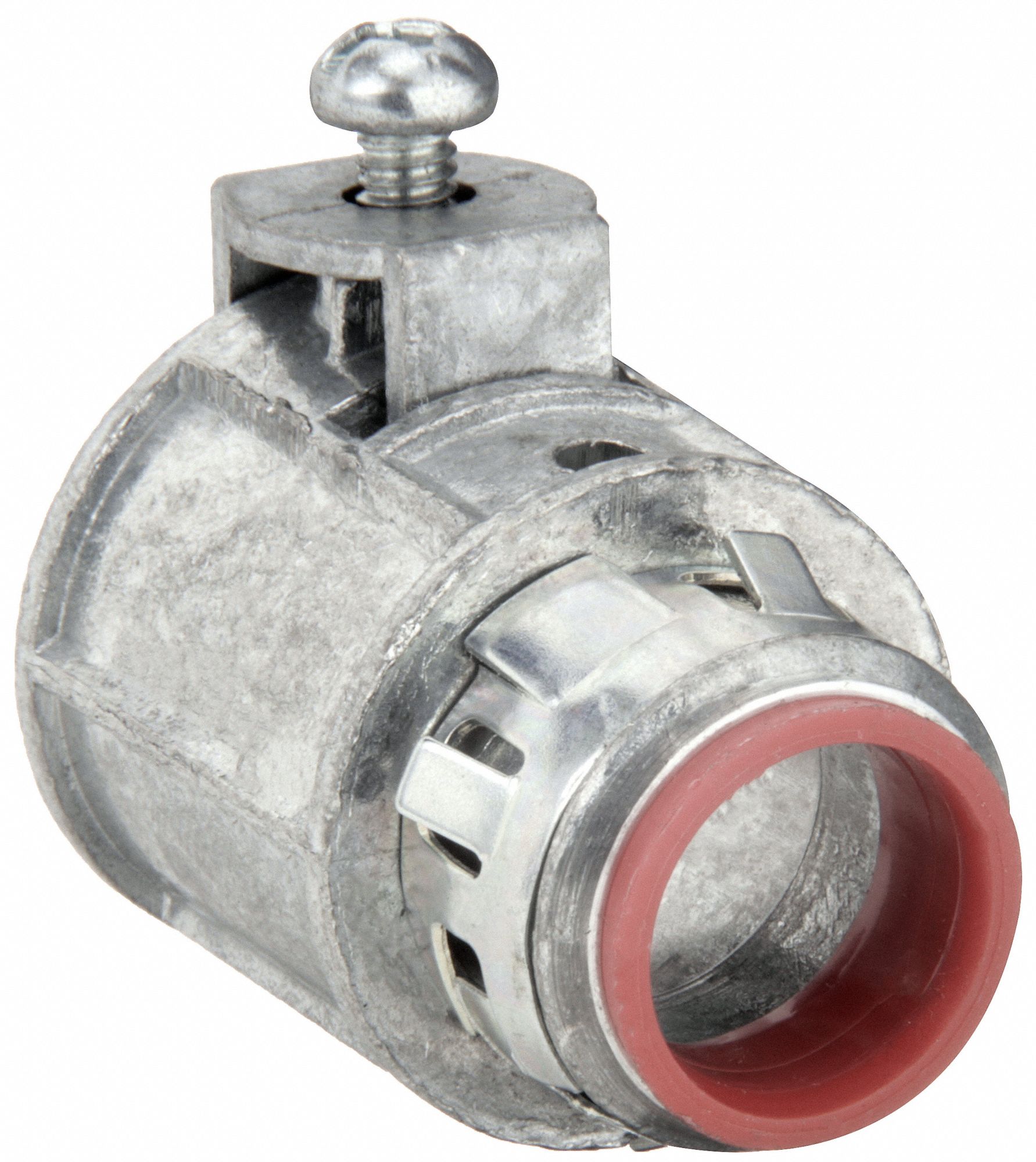 Zinc, 1/2 in Trade Size, Straight Connector - Saddle Style - 4JWG6 ...